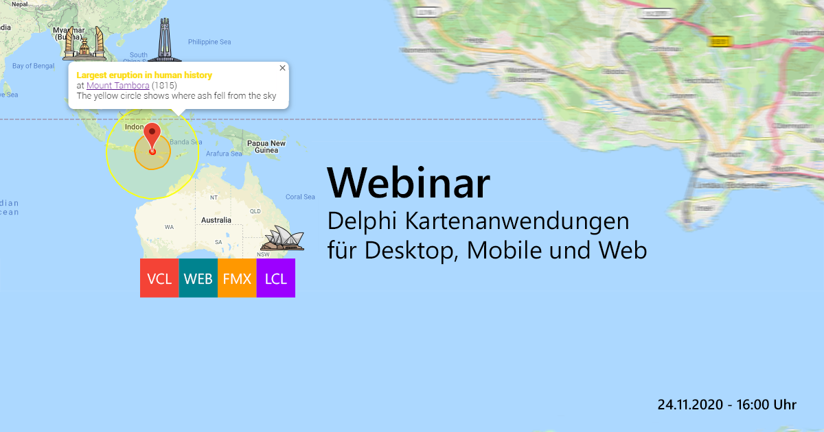 Embarcadero Webinar: Delphi Kartenanwendungen für Desktop, Mobile und Web